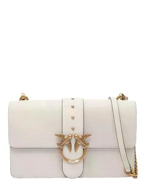 Pinko Classic Love One Simply Shoulder Bag - White