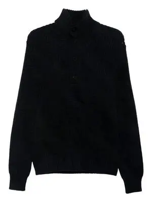 TOM FORD High-neck Sweater - Blue