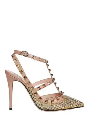 Valentino Garavani 100mm Rhinestone-embellished Pumps - Pink
