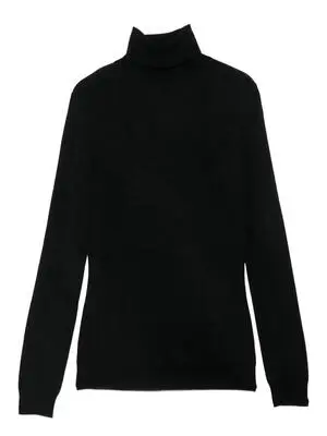 ELISABETTA FRANCHI Turtleneck Ribbed Top