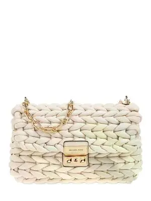 Michael Kors Woven Chain Shoulder Bag - Neutrals