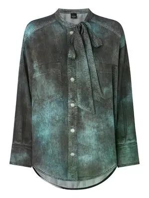 Pinko Tie-neck Shirt - Grey