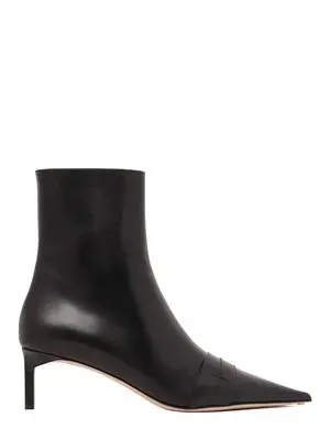 TOM FORD 55mm Leather Ankle Boots - Black