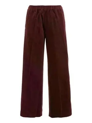 Aspesi Elasticated-waist Corduroy Trousers - Red