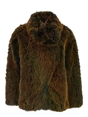 SEMICOUTURE Faux-fur Coat - Brown