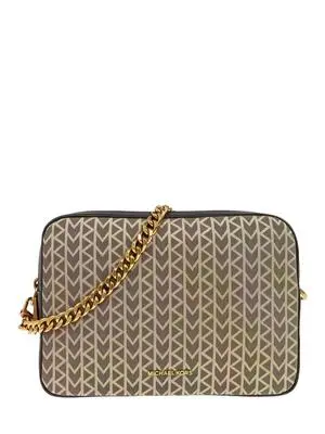 Michael Kors Chevron-pattern Chain-strap Shoulder Bag - Neutrals