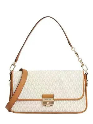 Michael Kors Small Bradshaw Convertible Shoulder Bag - White
