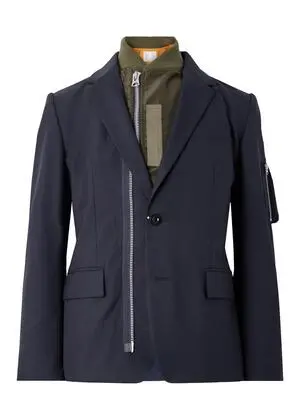 Sacai Layered Blazer - Blue