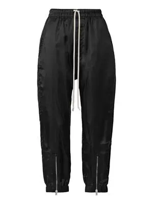 Rick Owens Satin-twill Tapered Pants - Black