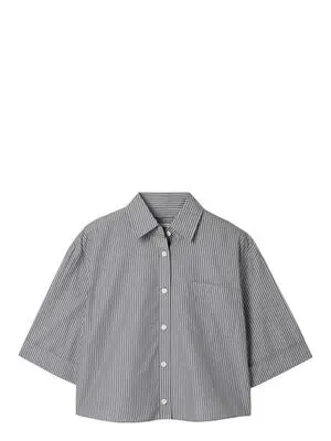 Maria Mcmanus Striped Organic Cotton Shirt - Gray
