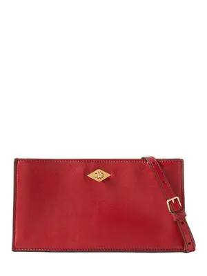 METIER Ease 22 Leather Clutch - Red