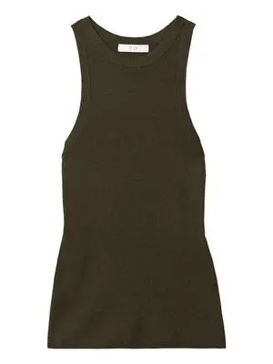Co Cashmere Tank Army Green