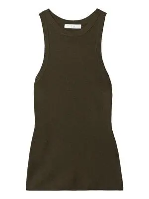 Co Cashmere Tank - Green