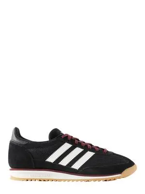 ADIDAS ORIGINALS Sl 72 Og Suede And Leather-trimmed Mesh Sneakers - Black