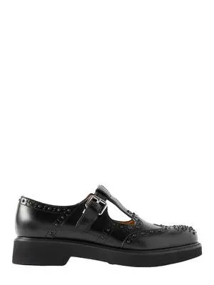 Church's Odette Studded Leather Mary Jane Brogues - Black