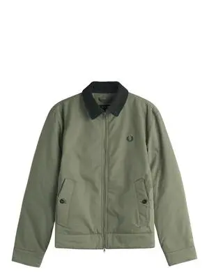 Fred Perry Cotton Caban Jacket - Laurel W Grn