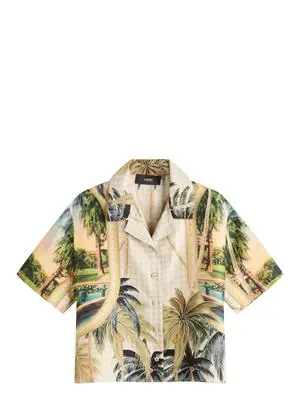 Amiri Paradise Print Silk Shirt - Multi
