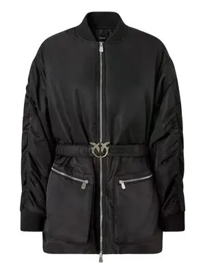 Pinko Belted Coat - Black