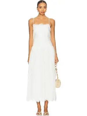 Tularosa Sofiya Midi Dress - White