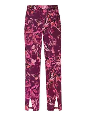 Versace Barocco-print Trousers - Pink