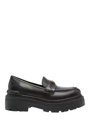 Pinko Logo-plaque Platform Loafers - Black