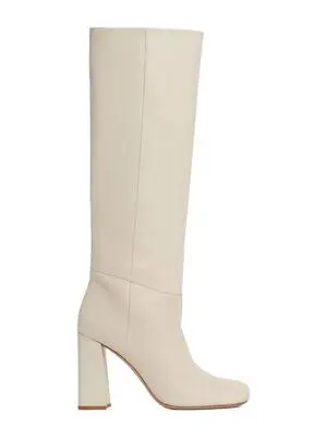Fabiana Filippi Leather Knee-high Boots - White