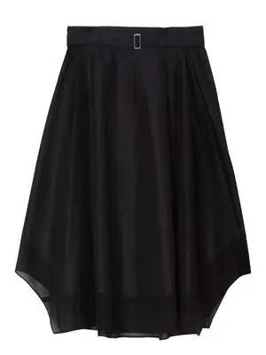 3.1 Phillip Lim Belted Layered Skirt - Black