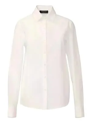 Fabiana Filippi Poplin Shirt With Tulle Trim - White