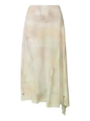 Fabiana Filippi Asymmetric Printed Skirt - Neutrals