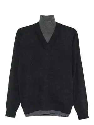 PAOLO PECORA Wool Sweater - Grey