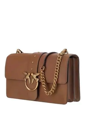 Pinko Love One Chain-strap Shoulder Bag - Brown