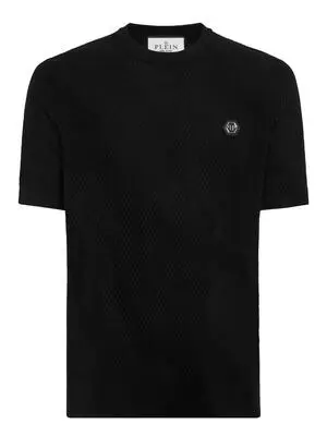 Philipp Plein Logo-patch T-shirt - Black