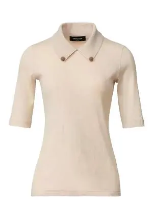 Fabiana Filippi Embellished-collar Top - Neutrals