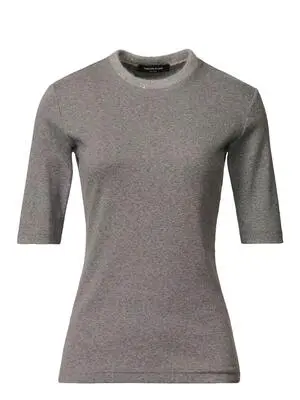 Fabiana Filippi Embellished-neckline Top - Grey