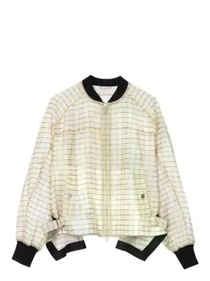 3.1 Phillip Lim Checked Belted Bomber Jacket - Neutrals