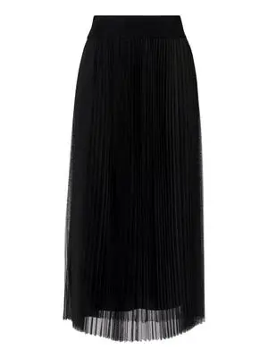 Fabiana Filippi Pleated Tulle Midi Skirt - Blue
