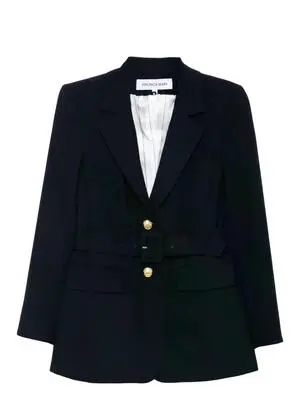 Veronica Beard Dickey Belted Jacket - Navy