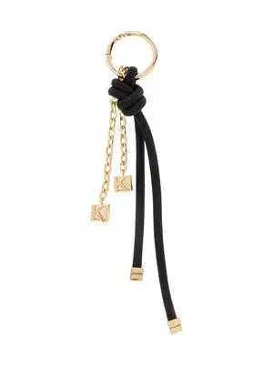 Michael Kors Knotted-cord Chain Keyring - Black
