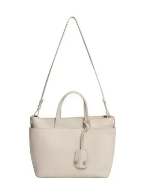 Fabiana Filippi Leather Tote Bag - Grey
