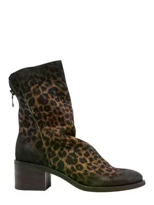 METISSE 55mm Leopard-print Ankle Boots - Brown