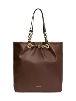 Fabiana Filippi Leather Tote Bag - Brown