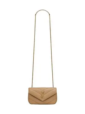 Saint Laurent Loulou Mini Bag - Natural Tan Lambskin/gold