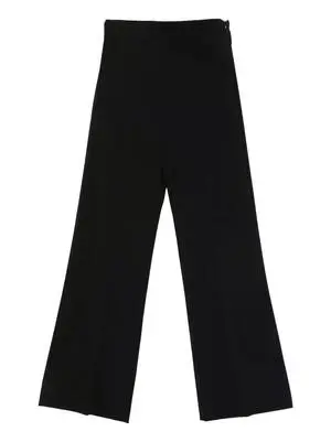 Patrizia Pepe Logo-plaque Trousers - Black