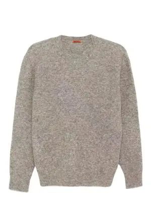 Barena Venezia Crew-neck Relaxed Fit Sweater - Grey
