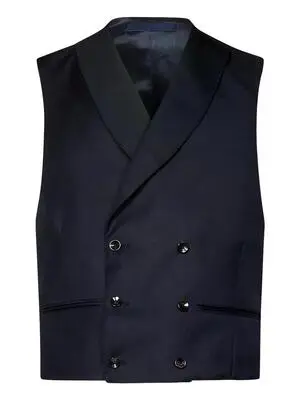 FRANZESE COLLECTION Double-breasted Waistcoat - Blue