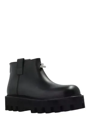 Alexander McQueen Platform Ankle Boots - Black