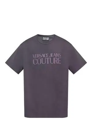 Versace Logo-print T-shirt - Purple