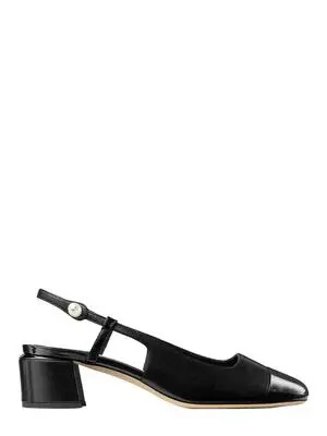 JIMMY CHOO 45mm Elisa Slingback Pumps - Black