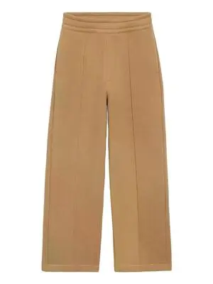 Ami De Coeur Flare Fleece Trousers - Brown