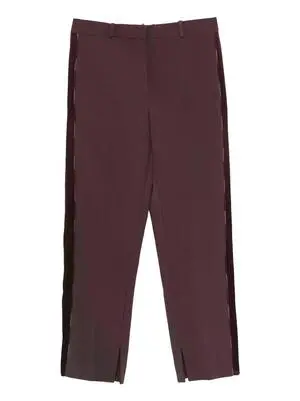 Elisabetta Franchi Side-stripe Split-hem Trousers - Brown